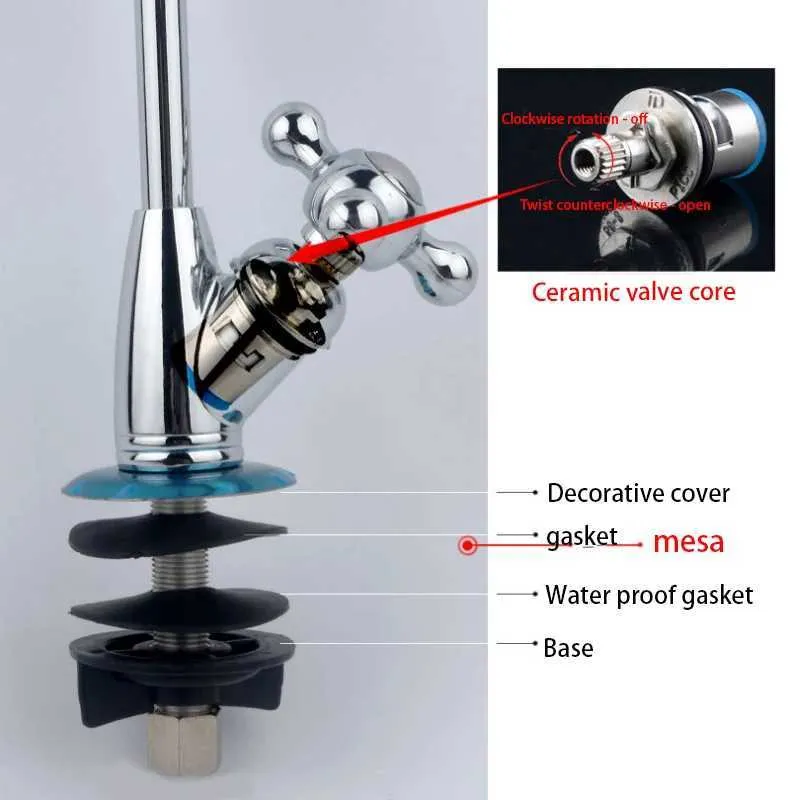 Premium Gooseneck Water Purifier Faucet - 1/4 Thread, Kitchen Direct ...