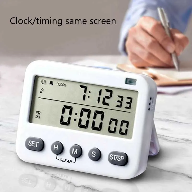 Digital Kitchen Timer Clock with Dual Countdown & LCD Display - Shop ...