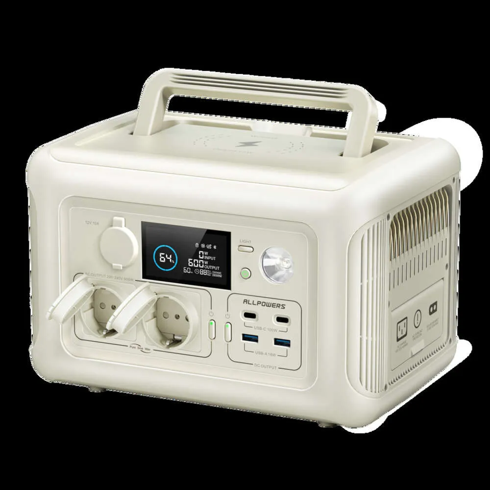 Portable Electrical Generators: 600W Power Station - Rechargeable ...