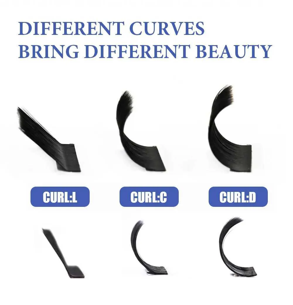 4D W-Shape L Curl False Eyelashes - Natural Soft Mink Lashes, Pre ...