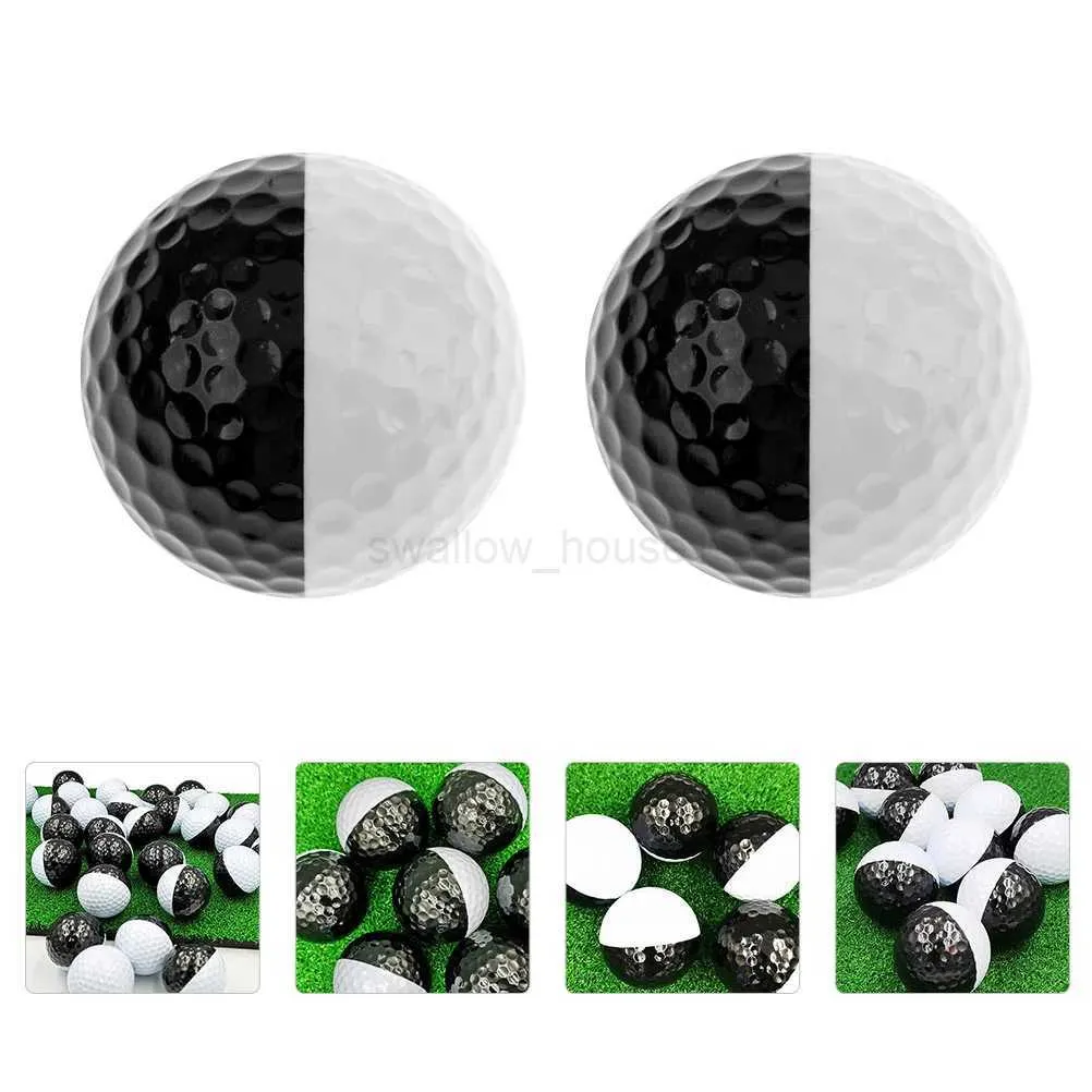 2-Pack Golf Training Balls - Black & White, Practice Golf Balls for ...