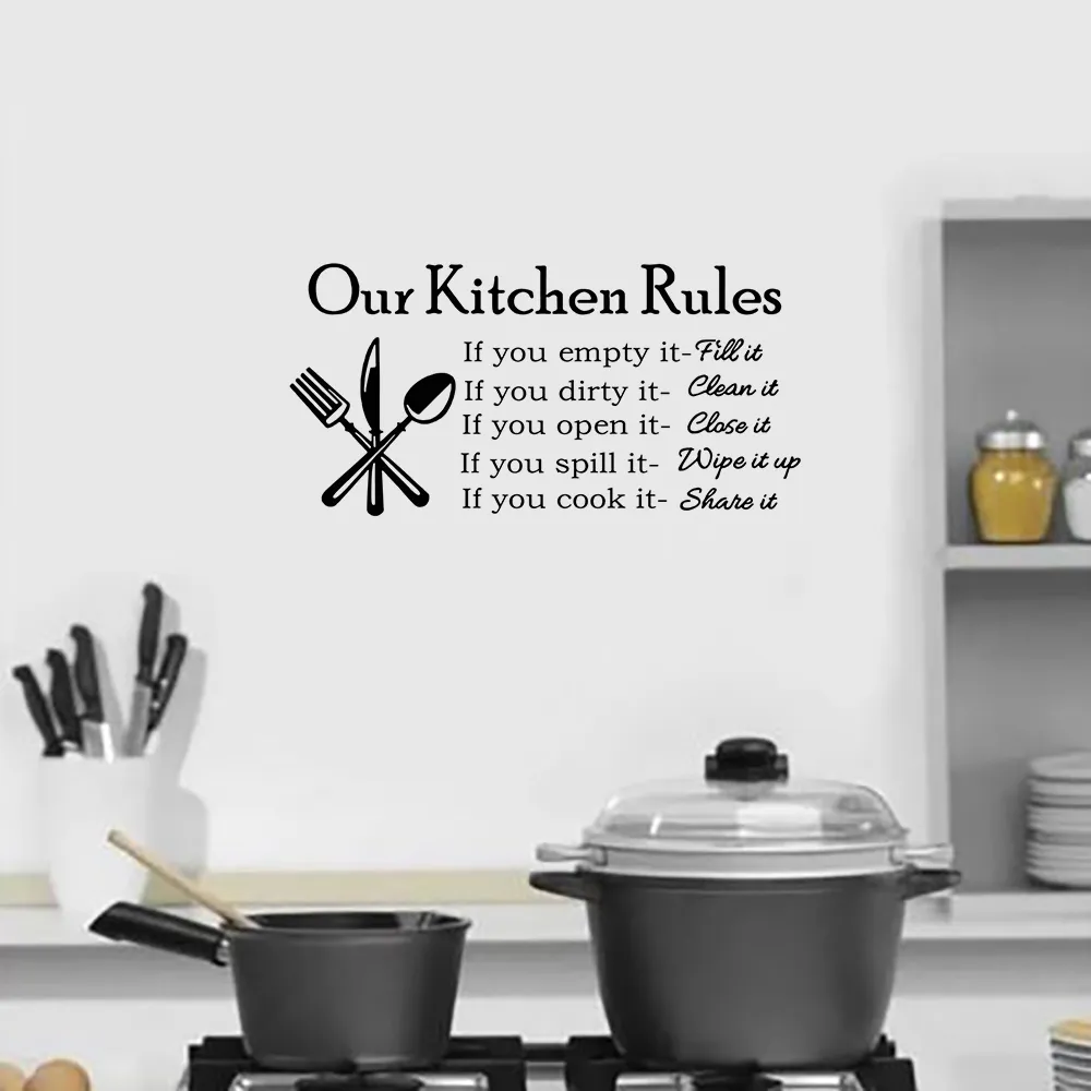 DHgate.com:Kitchen Wall Decals - Removable Vinyl Stickers for ...