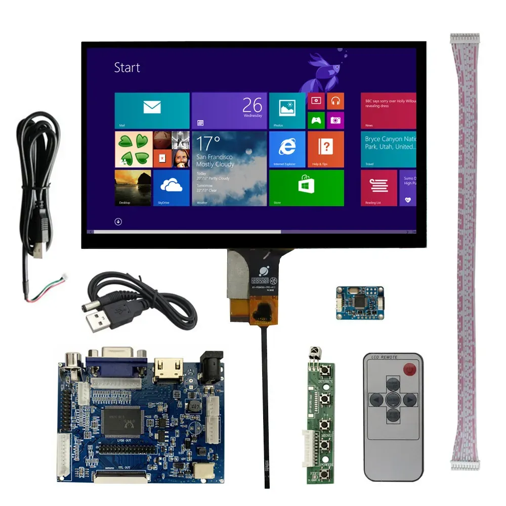 DHgate.com:9 Inch LCD Display Screen Control Board, HDMI-Compatible VGA ...