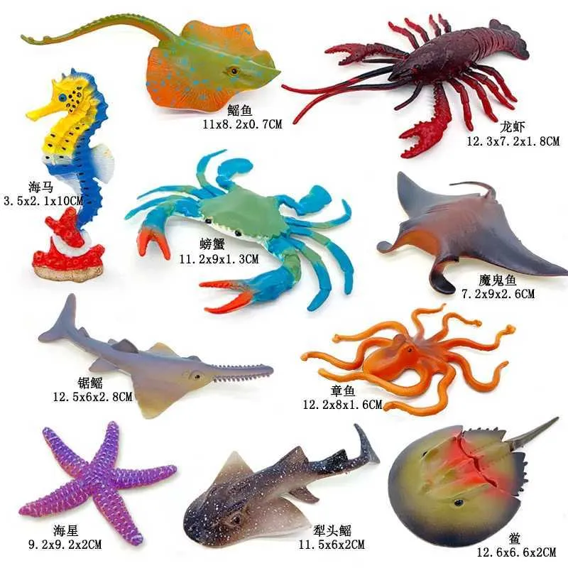 DHgate.com:Realistic Sea Life Figures: 2/4/10 Pcs Plastic Marine Animal ...