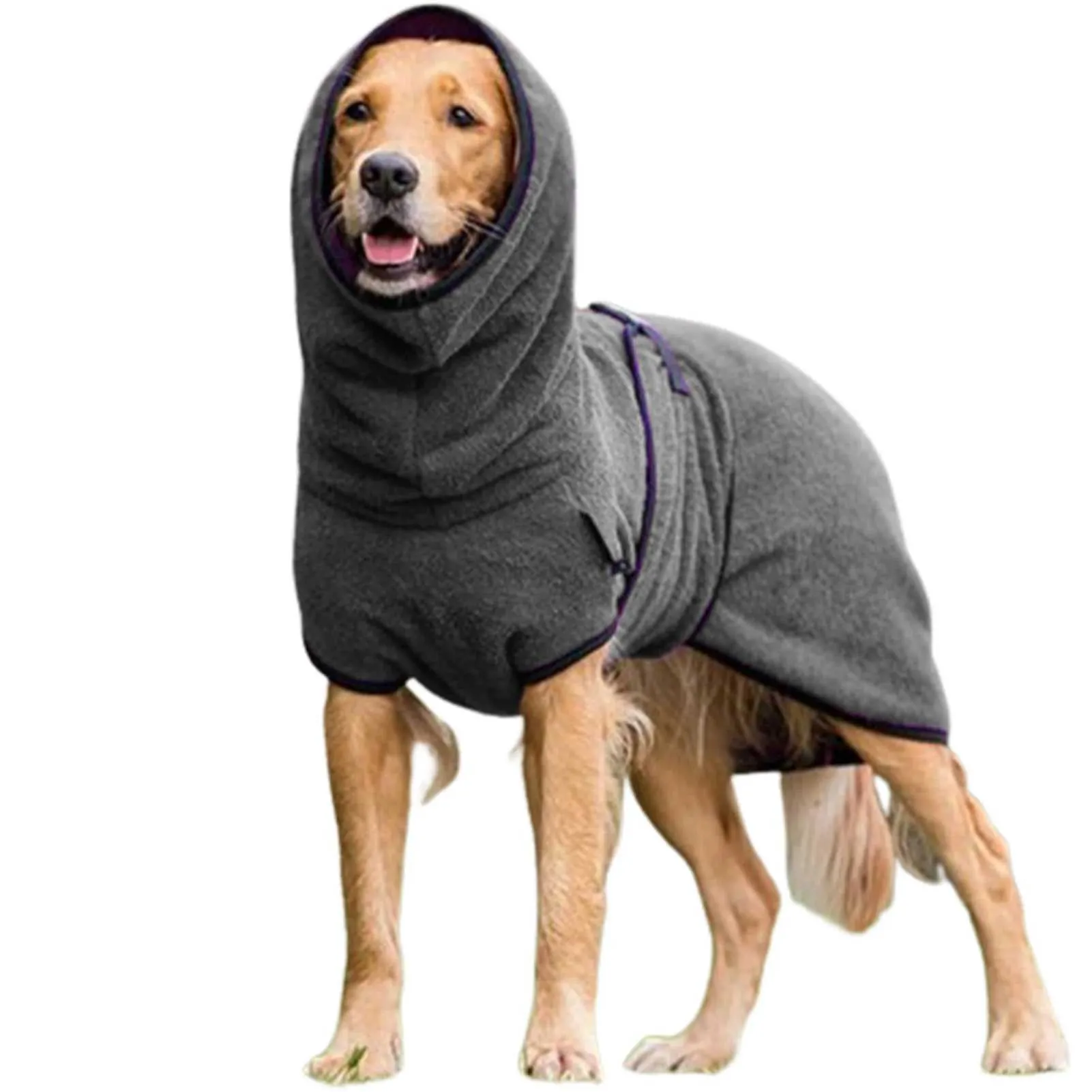 Bath Towel Super Absorbent Dog Drying Robe Ultra Soft Microfibre Puppy ...