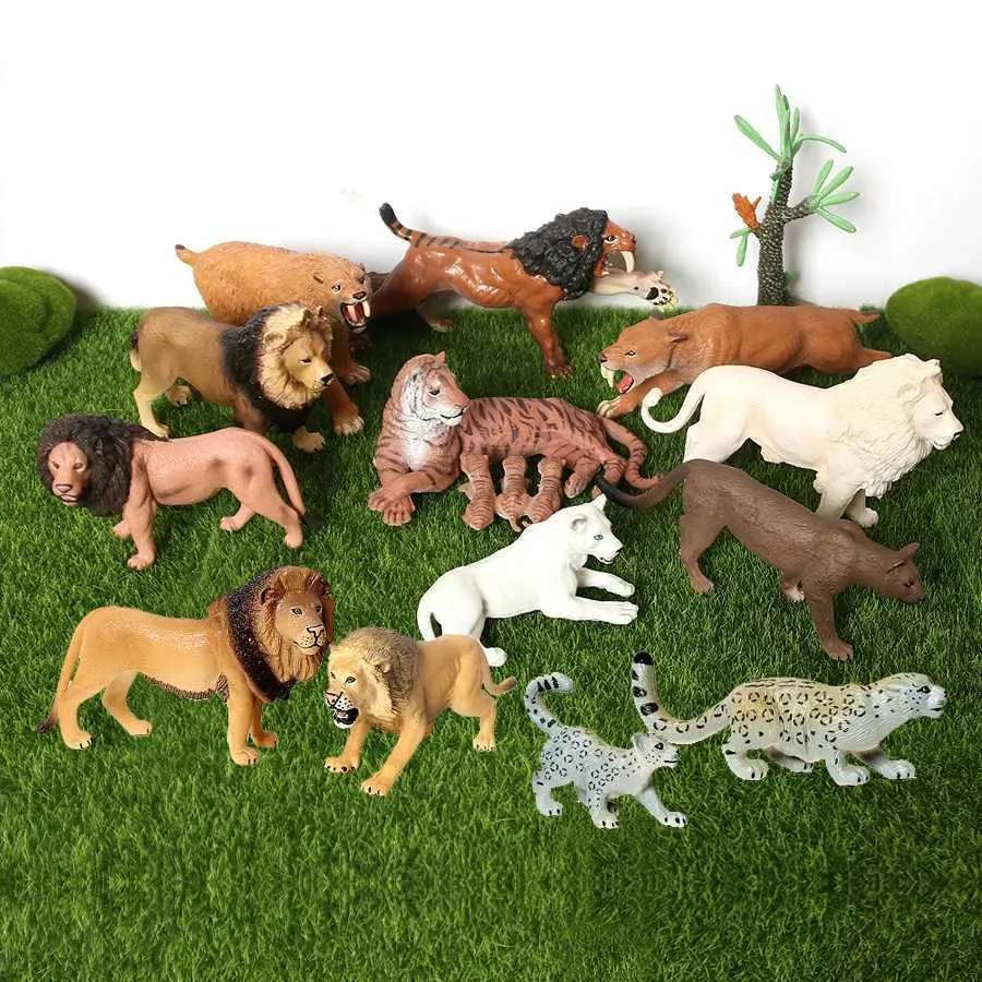 Realistic Wildlife Animal Figurines: Hand Painted Collectible Models ...