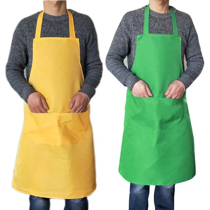 Waterproof Oil Cooking Apron Chef Aprons Women Men Kitchen Apron With ...