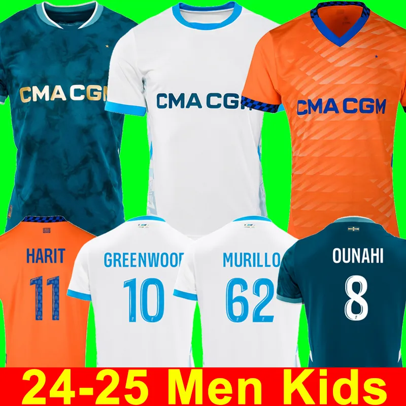 2024 2025 OM Netherlands Soccer Shirt Greenwood Harit, Murillo, OUNAHI ...