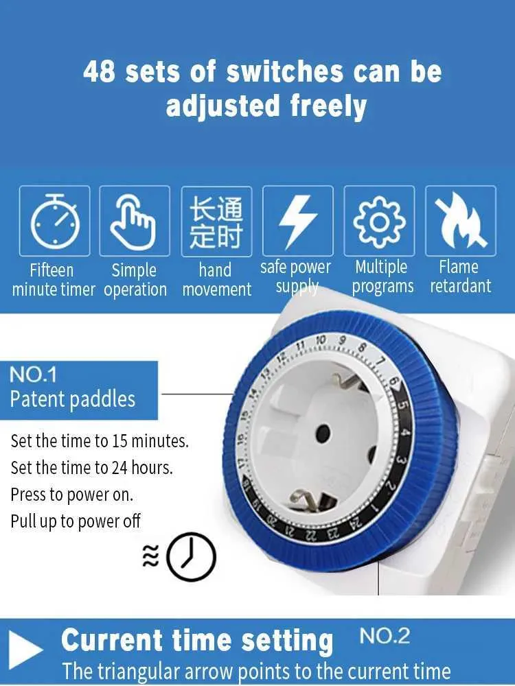 24-Hour Programmable Timer Socket - Reliable Electrical Outlet Timer ...