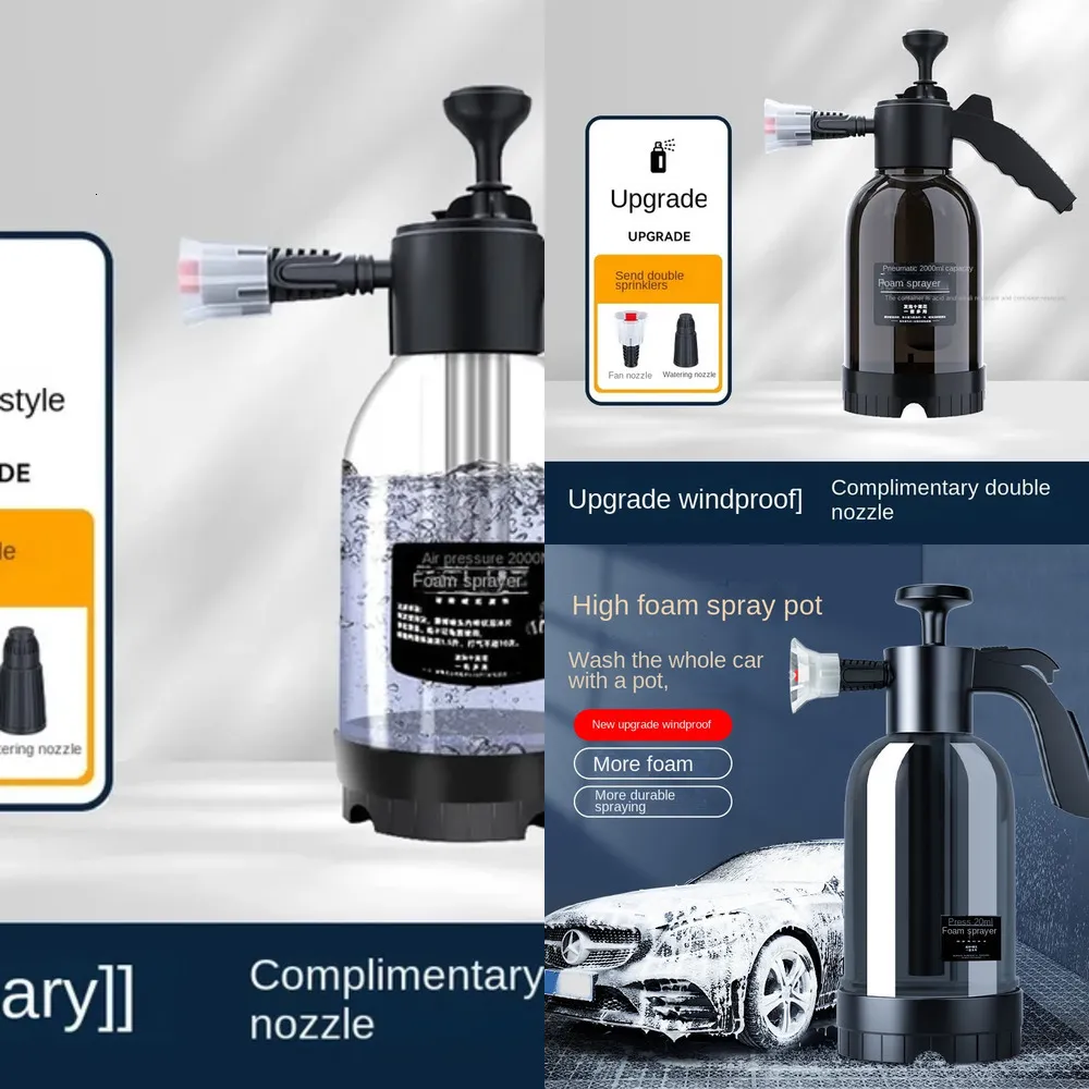 2L Hand Pneumatic Pump Sprayer With 3 Electric Nozzle Types For Snow ...