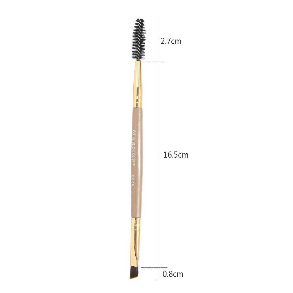 5-Piece Eyeshadow Brush Set - Double Ended Eyebrow Comb - Professional ...