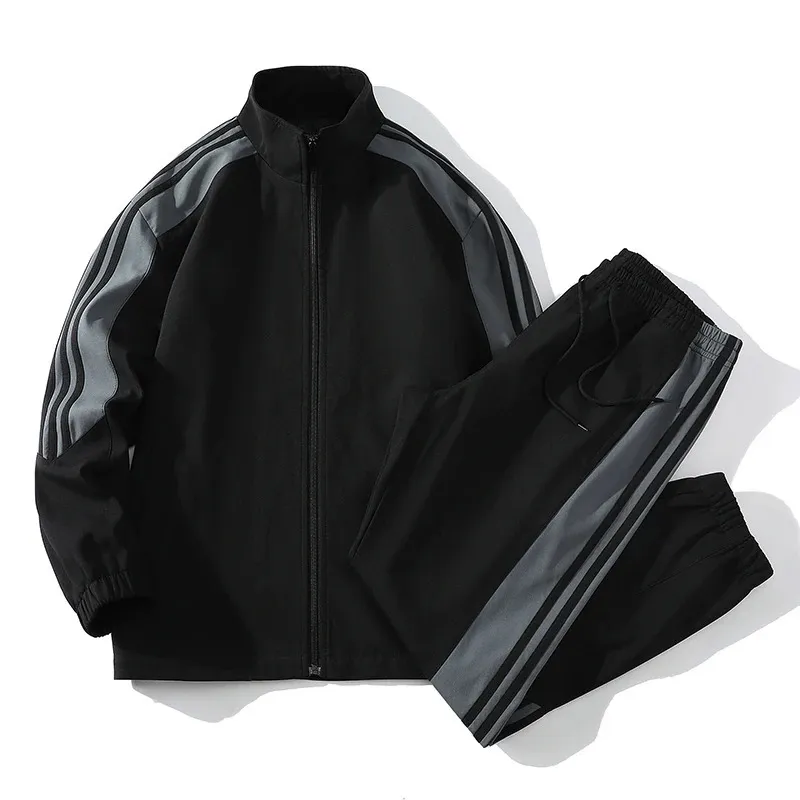 Men's Plus Size Casual Spring & Autumn Sportswear Set - Breathable ...