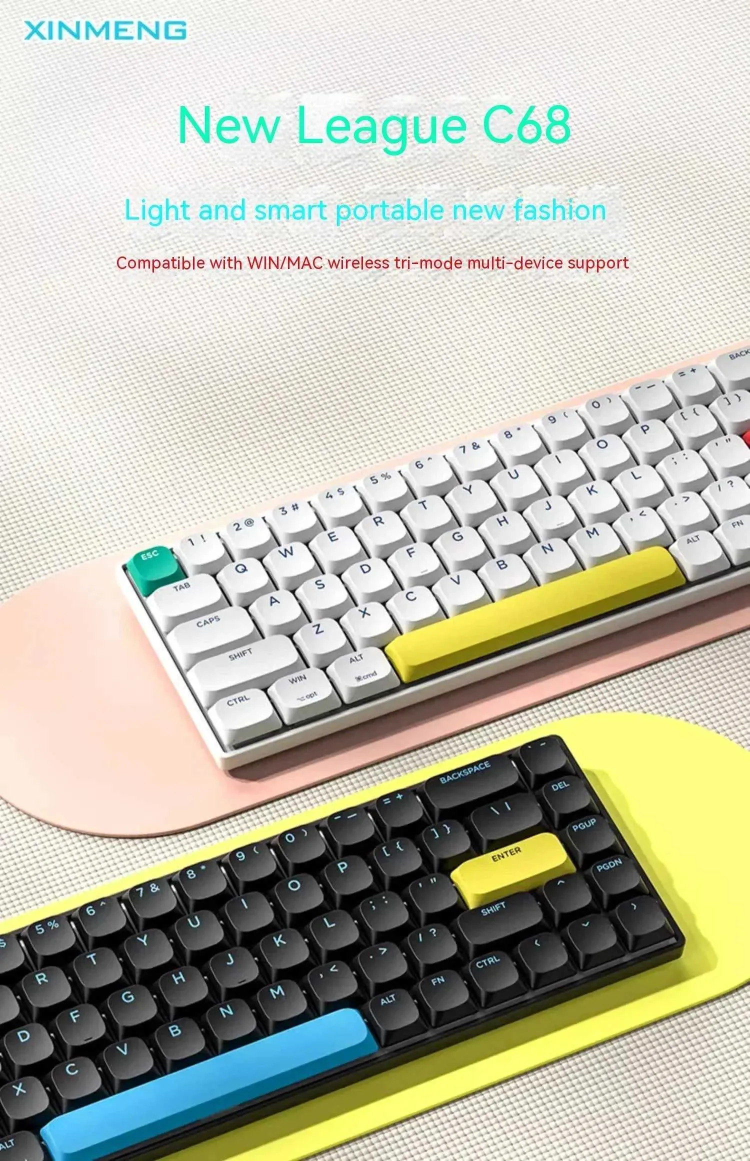 DHgate.com:Xinmeng C68: Tri-Mode, Low Switch Wireless Mechanical ...