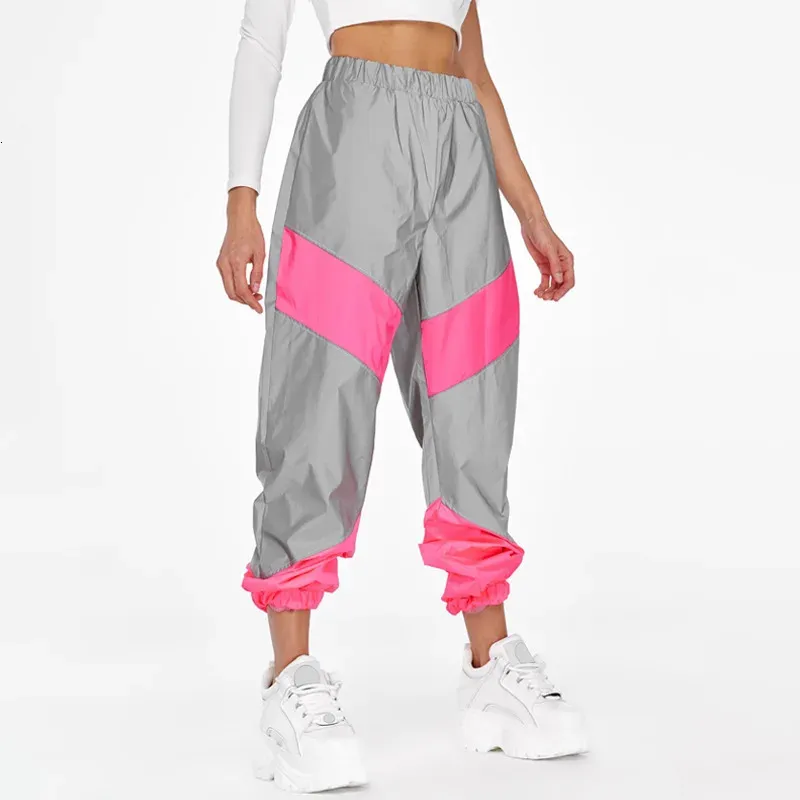 Spring/Summer Reflective Joggers: High Waist, Loose Fit, Neon ...