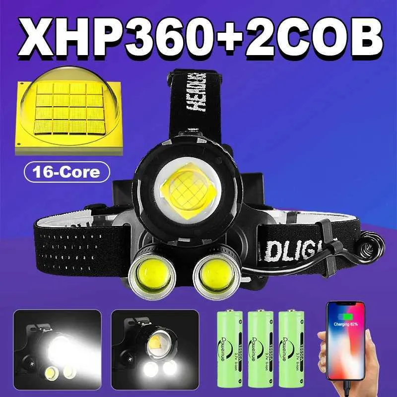 High Power Led Rechargeable Headlamp: Lightweight Head Flashlight For ...