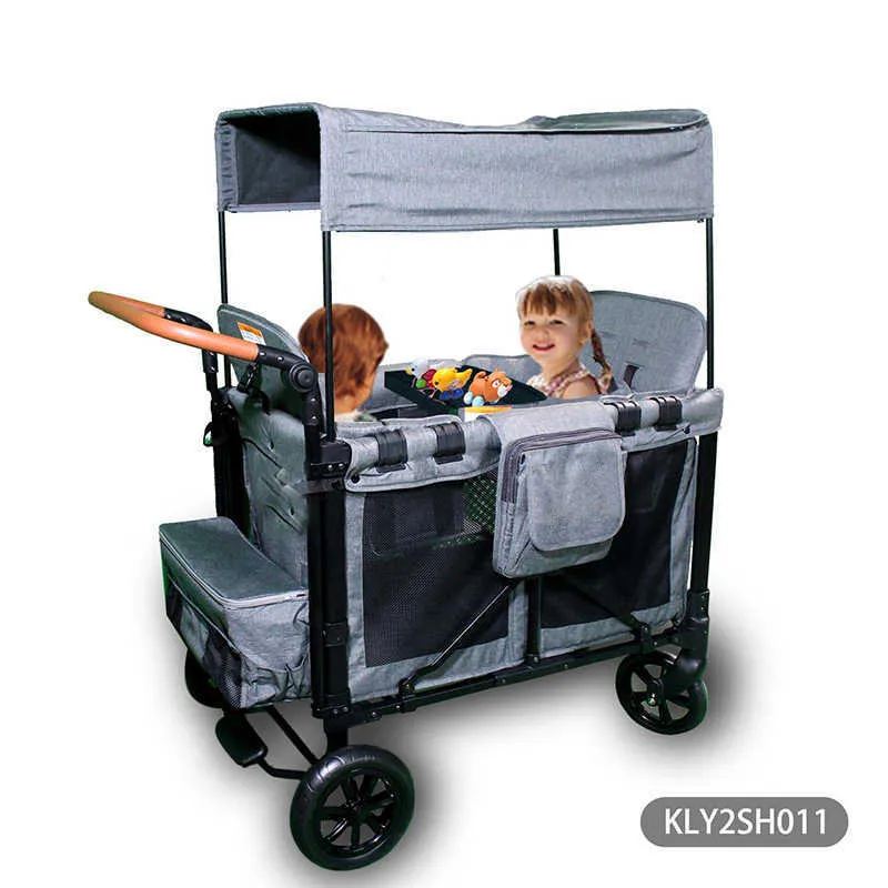 H240807 Twin Stroller Multi Function Extended Two Seater Baby Strollers ...