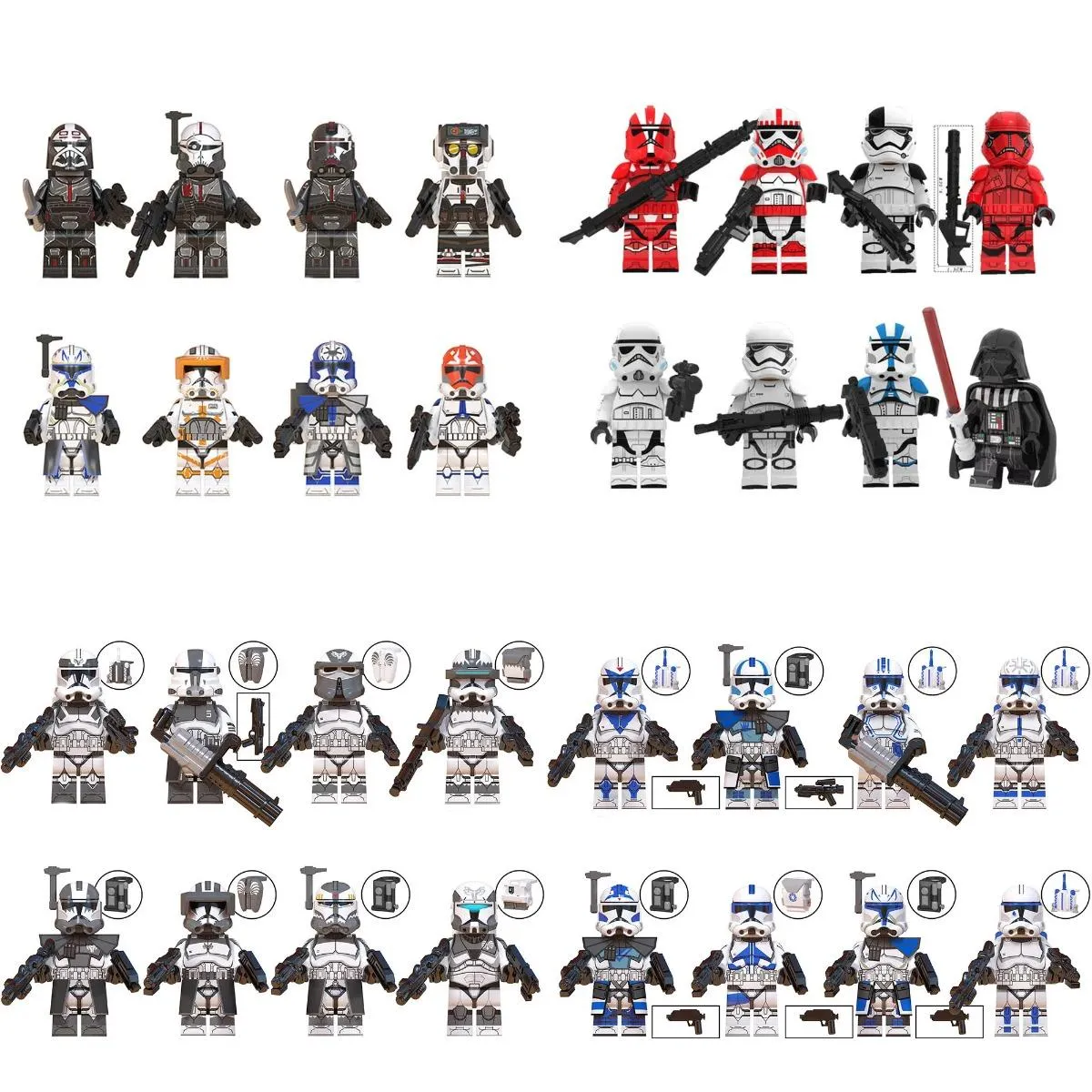 Mini Building Blocks Sets: Cartoon Character Assembly Toy For Creative ...