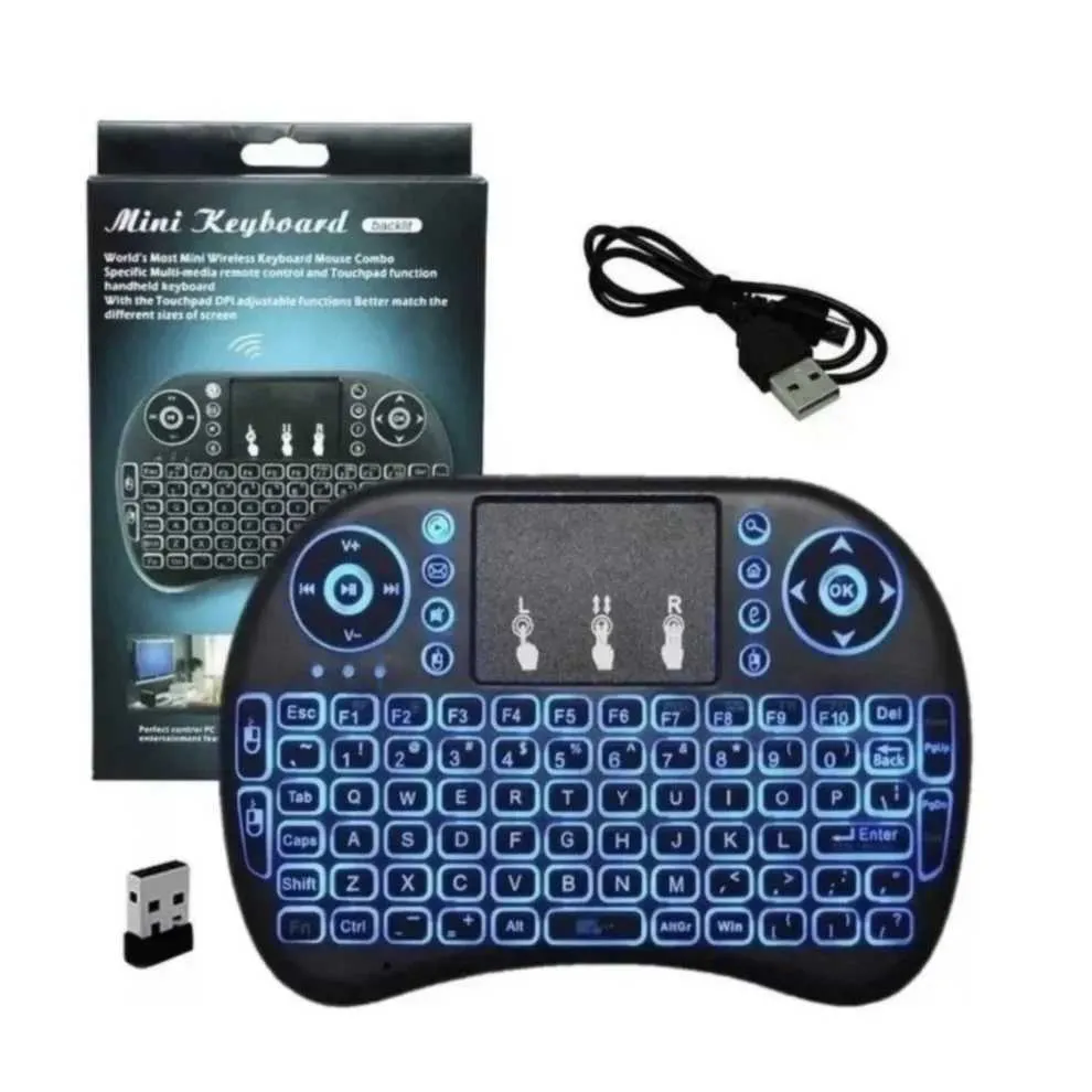 Mini Wireless Keyboard with Touchpad - Portable 2.4GHz English Keyboard ...