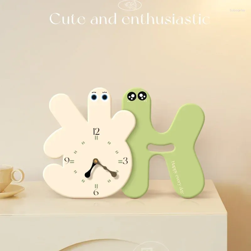 Creative Table Clock - Silent Desktop Clock, Abstract Art Design ...