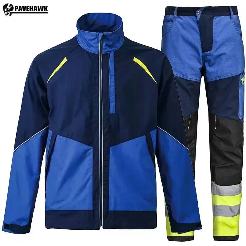 Workshop Work Uniform Set Tear Resistance Comfortable Elastic Working ...