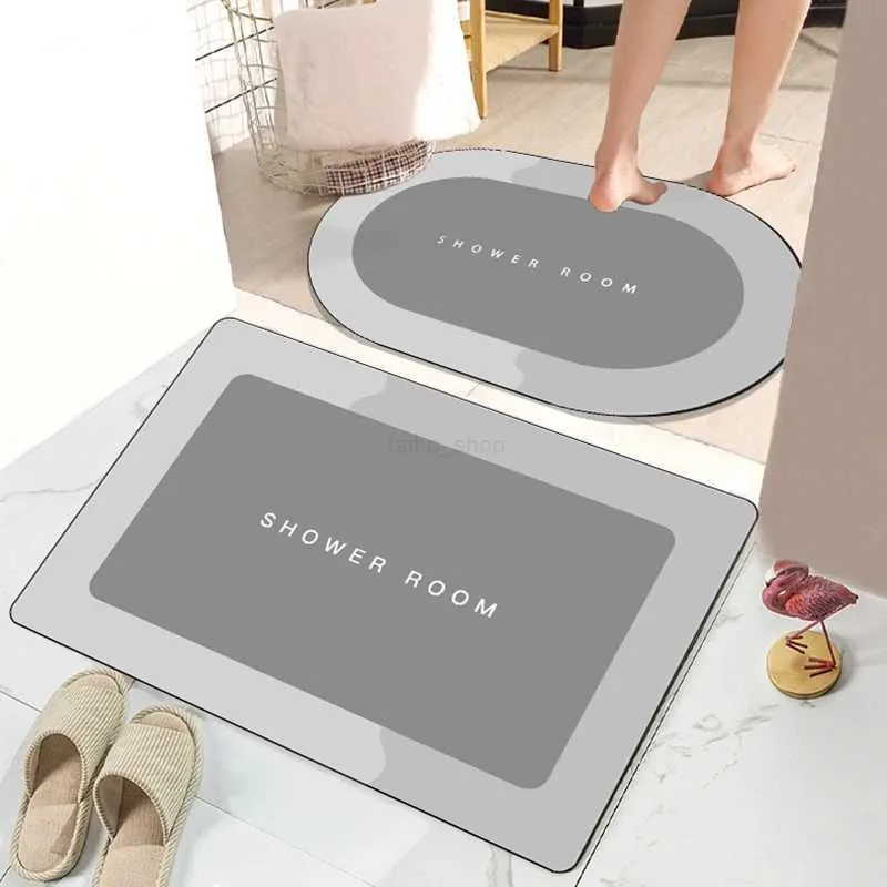 Super Absorbent & Quick Drying Bath Mat - Non-Slip Nappa Skin Floor Mat ...