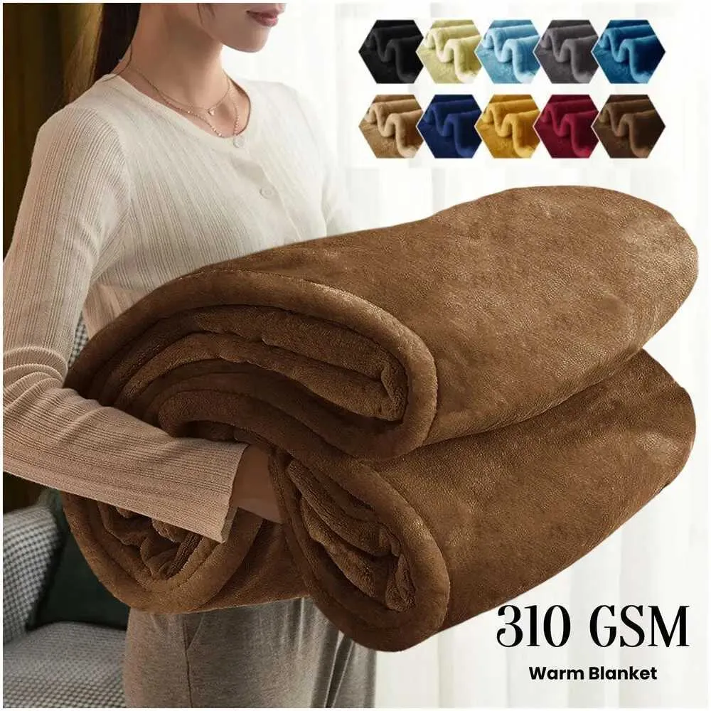 Premium Fleece Blanket - Warm & Cozy for All Seasons! Lightweight ...
