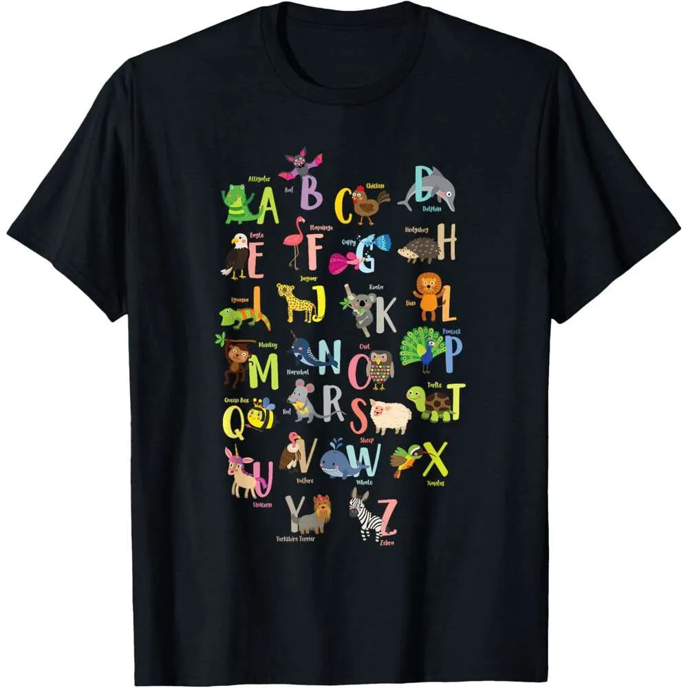 Wholesale Mens Alphabet Animals T Shirt Cute ABCs Learning... From ...