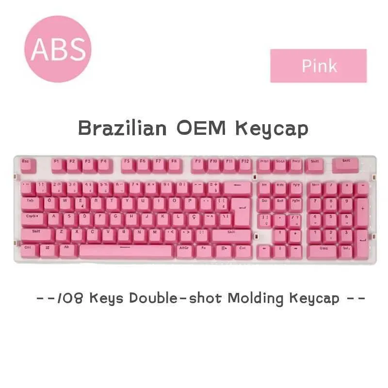 108 Keys Abnt2 Layout Brazilian Keycap OEM Profile ABS Keycaps For ...