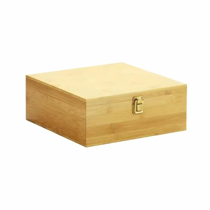 Square Wood Stash Box Tray 10inches Oil Containers Wax Storage Tobacco ...