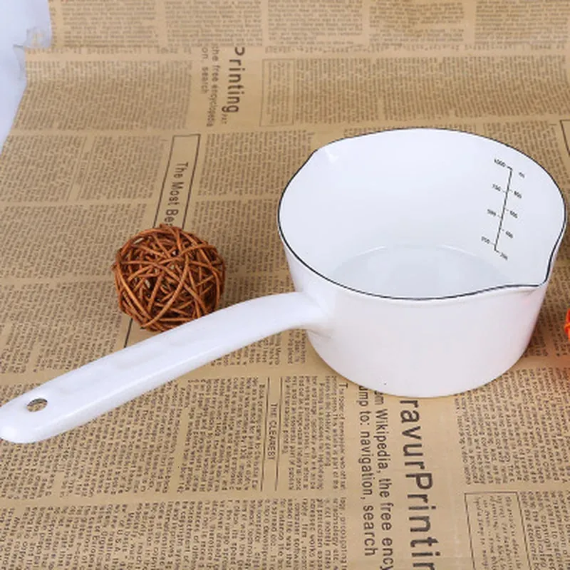 DHgate.com:Enamel Small Milk Pot with Handle for Boiling, Cooking, Food ...