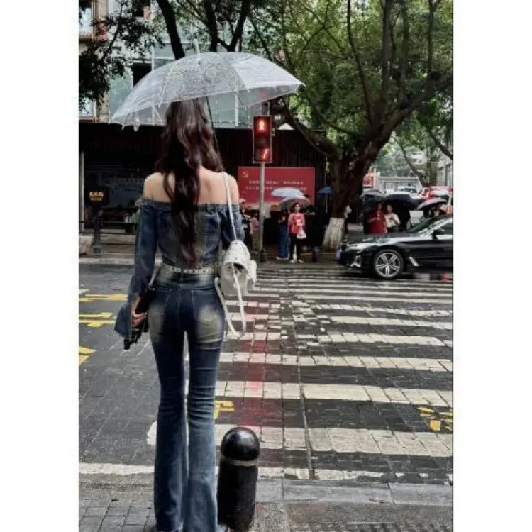 Cropped Denim Jacket: Women's Vintage Y2k Fashion - Shop Now! from ...