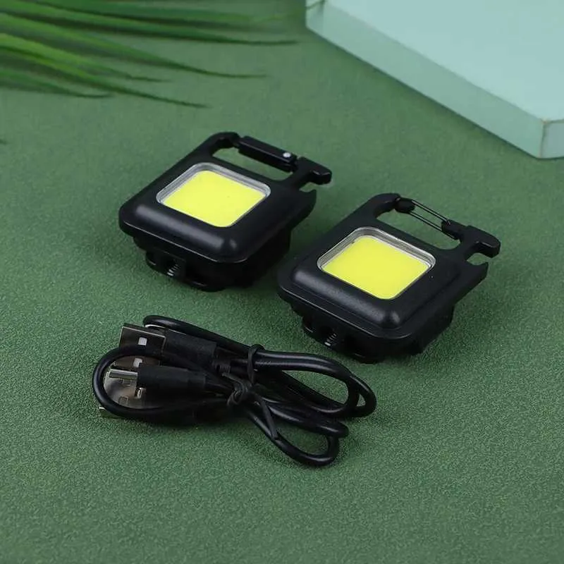 Mini Rechargeable LED Keychain Light - Powerful COB Work Light ...