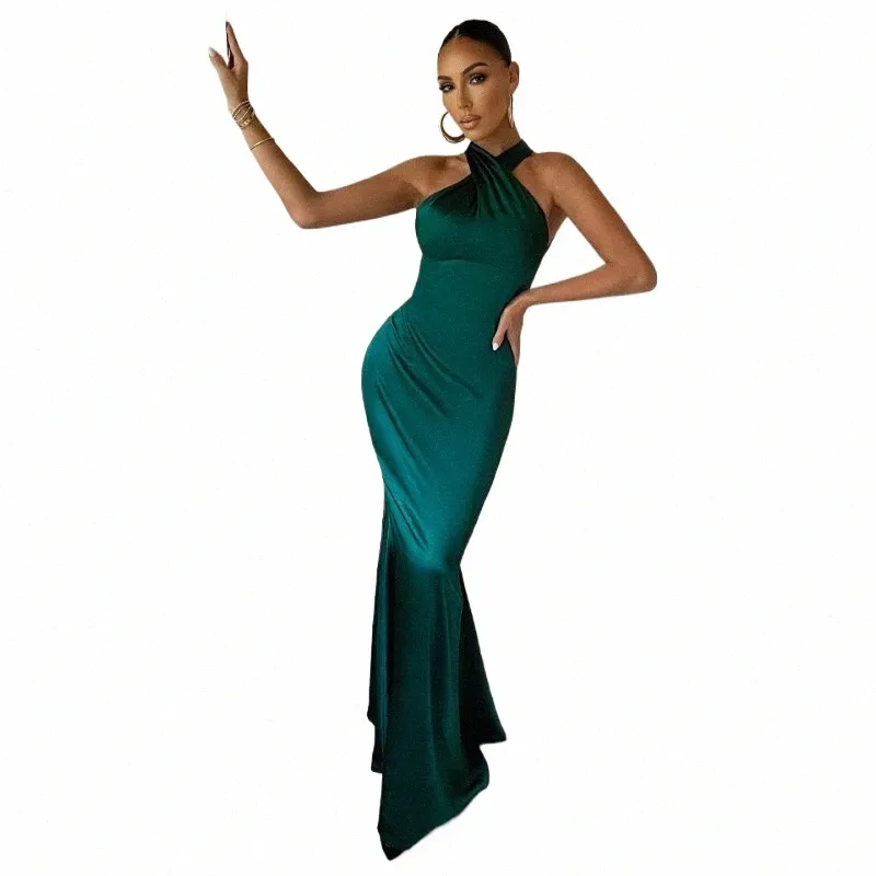 Elegant Halter Neck Fishtail Gown - Formal Evening Dresses, Shop Now ...