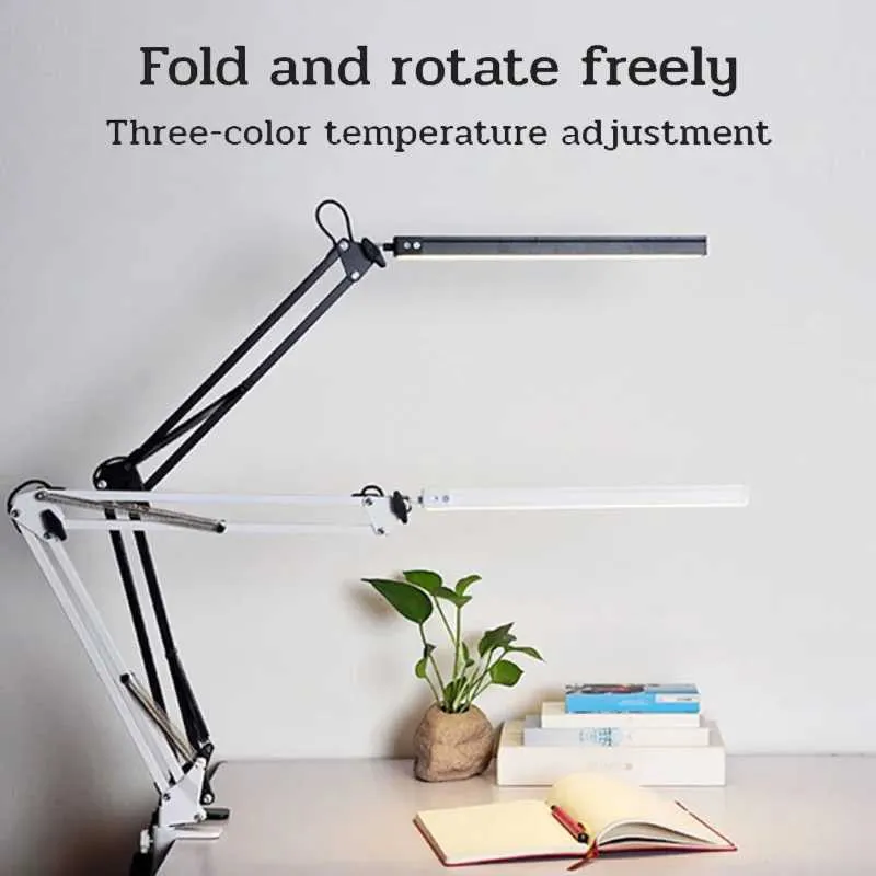 Adjustable LED Cantilever Desk Lamp With Eye Caring Technology, Swing ...