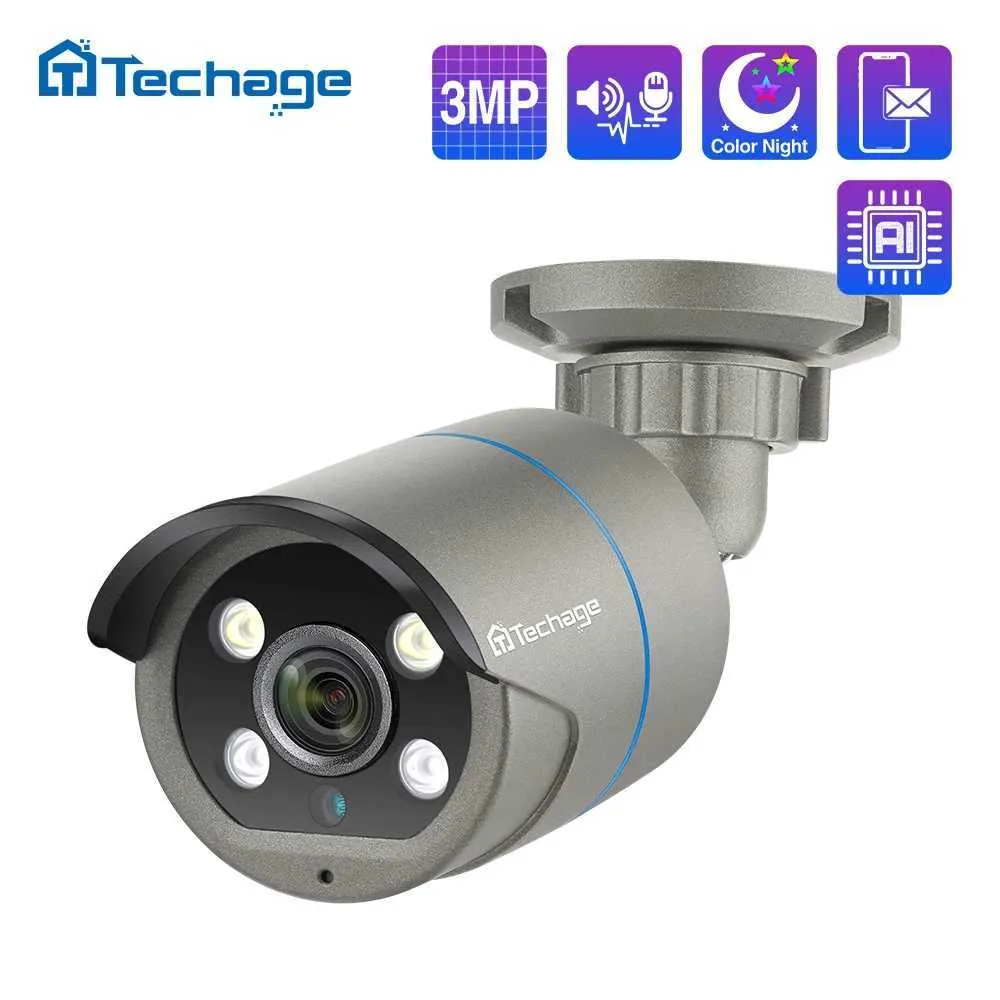 4MP Two-Way Audio POE Security Camera - H.265, IP66 Waterproof, Outdoor ...