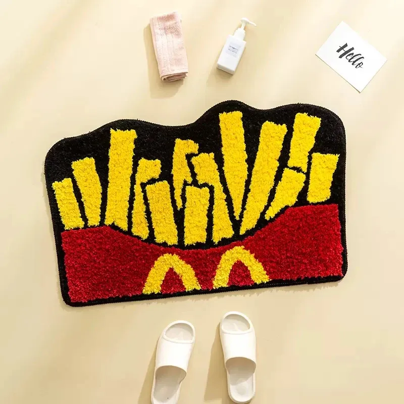 Cartoon Food Bath Mat: Fluffy & Soft, Anti Slip Tub Side Rug For ...