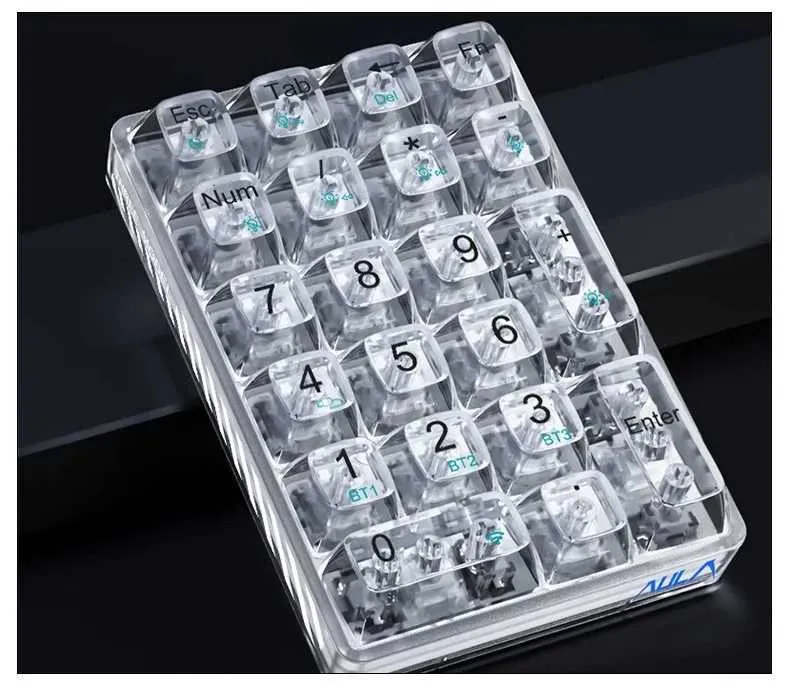 DHgate.com:2024 AULA F21 See-Through Number Pad - 21-Key 3-Mode RGB ...