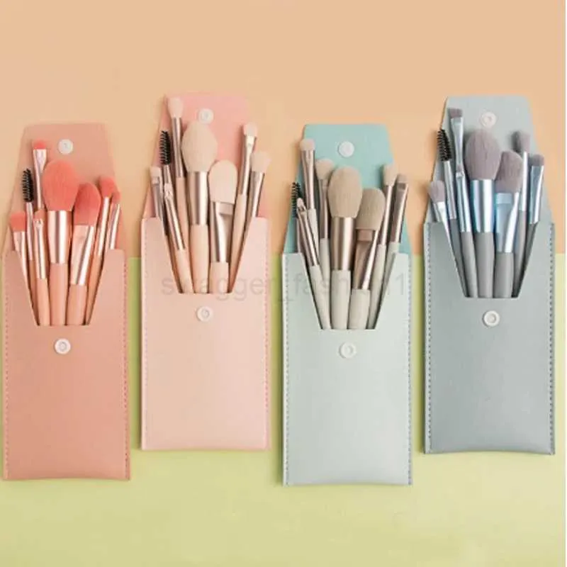 Premium 8-Piece Mini Makeup Brush Set - Essential Tools for Flawless ...