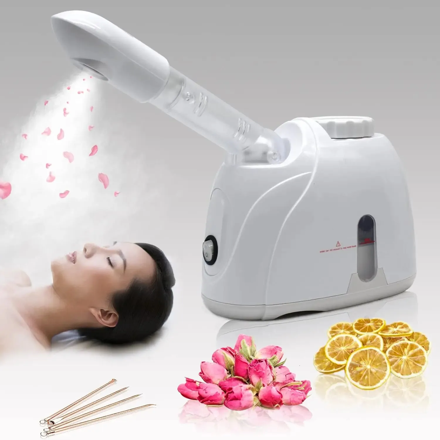 Ozone Facial Steamer Deep Cleaning Ionic Mist Sprayer For Skin Care ...