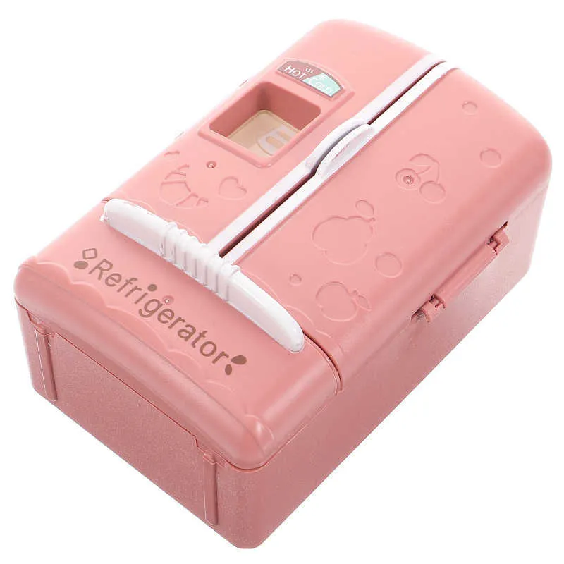 Miniature barbie doll refrigerator Furniture for Kids - Pretend Play ...