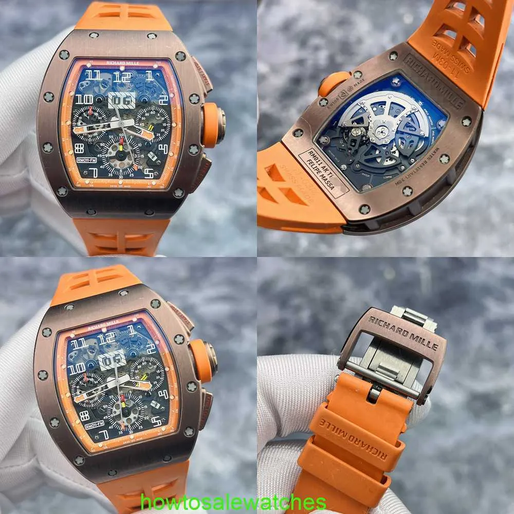 RM11 FM Skeleton Dial Automatic Mechanical Tourbillon Movement ...