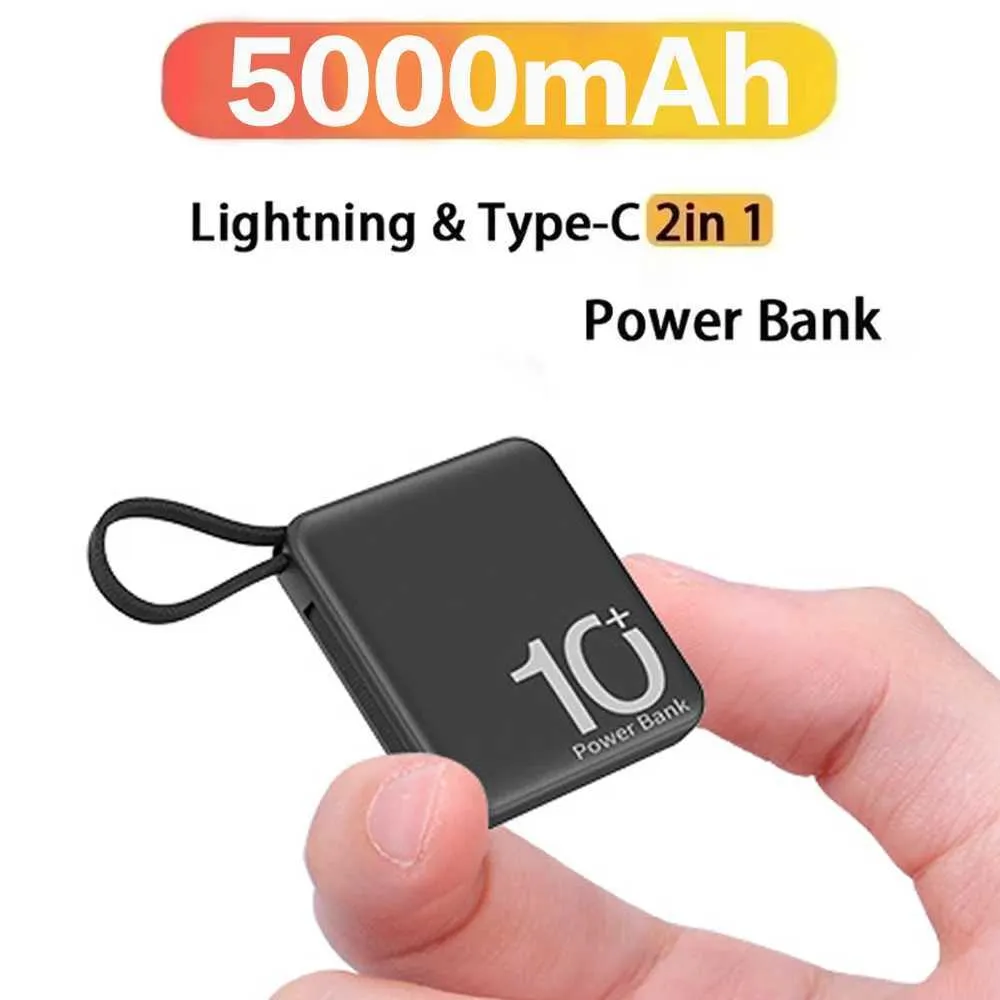 Mini Portable Powerbank: Super Fast Charge, 5000mAh External Battery ...