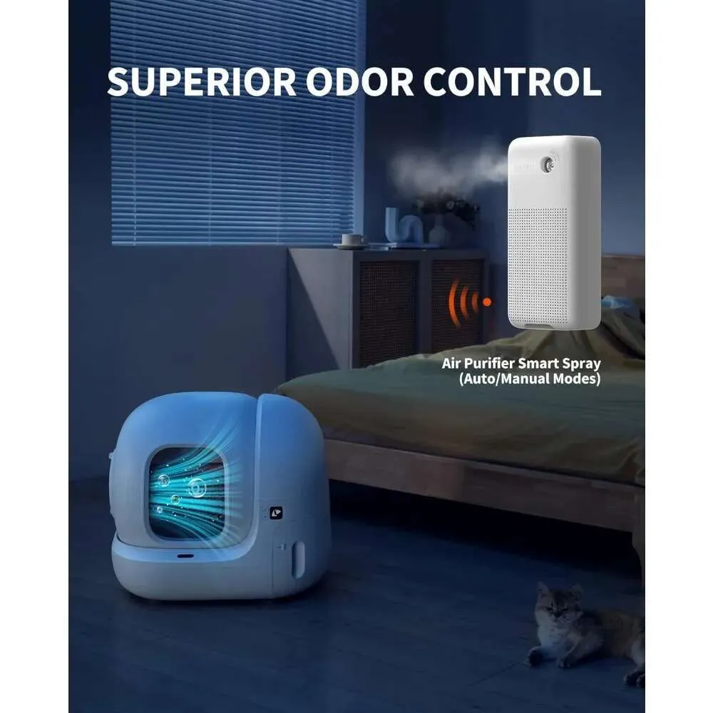 Wholesale Automatic Tray Self Cleaning Cat Litter Box For Multiple Pets Ideal For Toiletries And ...