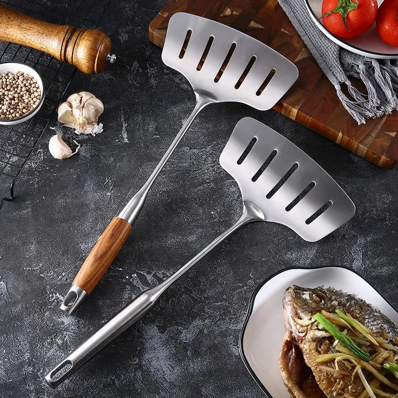 Stainless Steel Mola Mola Fish Fillet Spoutula With Long Handle For Egg ...