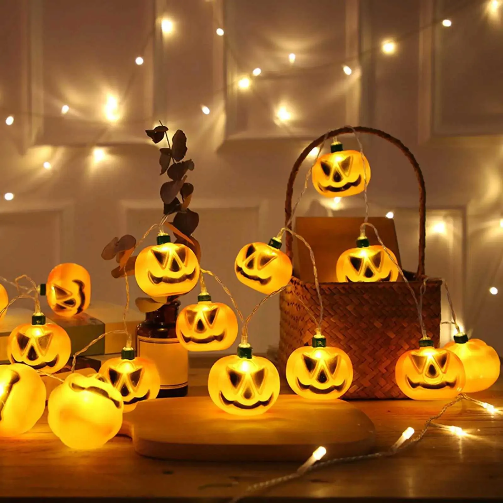 Halloween Pumpkin String Lights: 1.5M Festive Decor - Best Seller! Shop ...