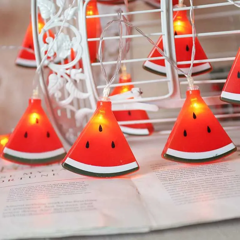 Waterproof Battery Powered Christmas Lights LED Halloween Watermelon ...