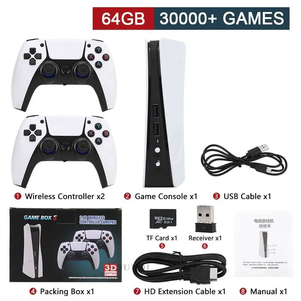 DHgate.com:GB5 Game Console with 64GB/128GB, Preloaded 40000 Games, HD ...