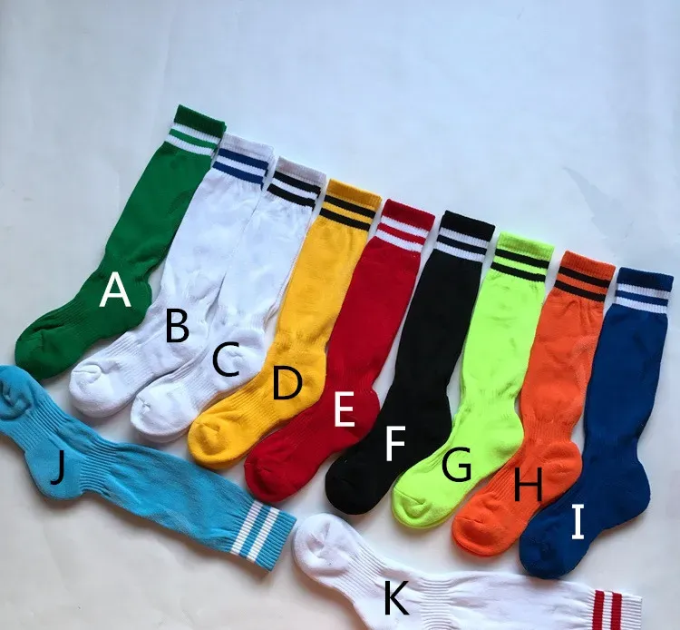 Premium Children's Athletic Socks - Soft Cotton Striped Football Long ...