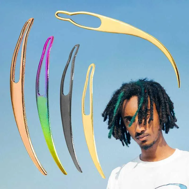 Dreadlock Tool & Hair Braiding Needles Set - Crescent Hook for ...