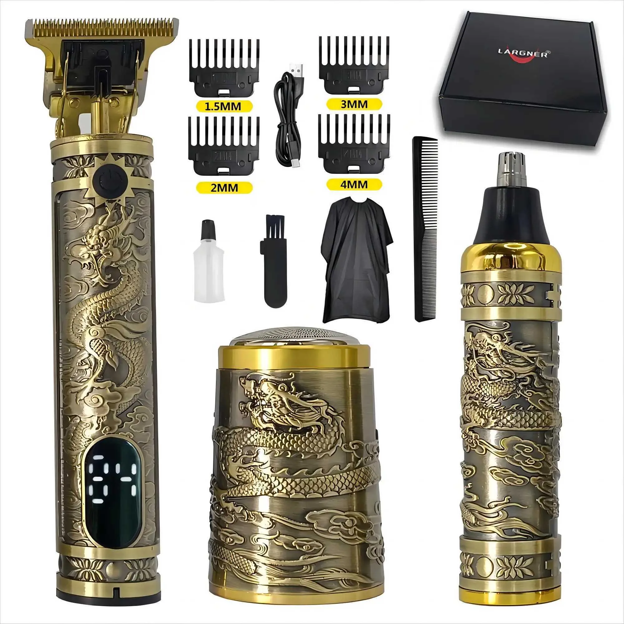 3-in-1 Electric Shaver for Men - T9 Series, All-Metal Mini Razor with ...
